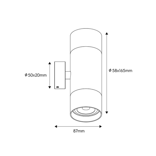 Vuoto up/down wandlamp GU10 • Matcall BV